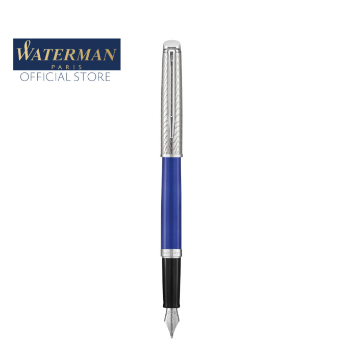 Waterman Hemisphere Deluxe Blue Wave CT Chrome Trim Fountain Pen | FP ...