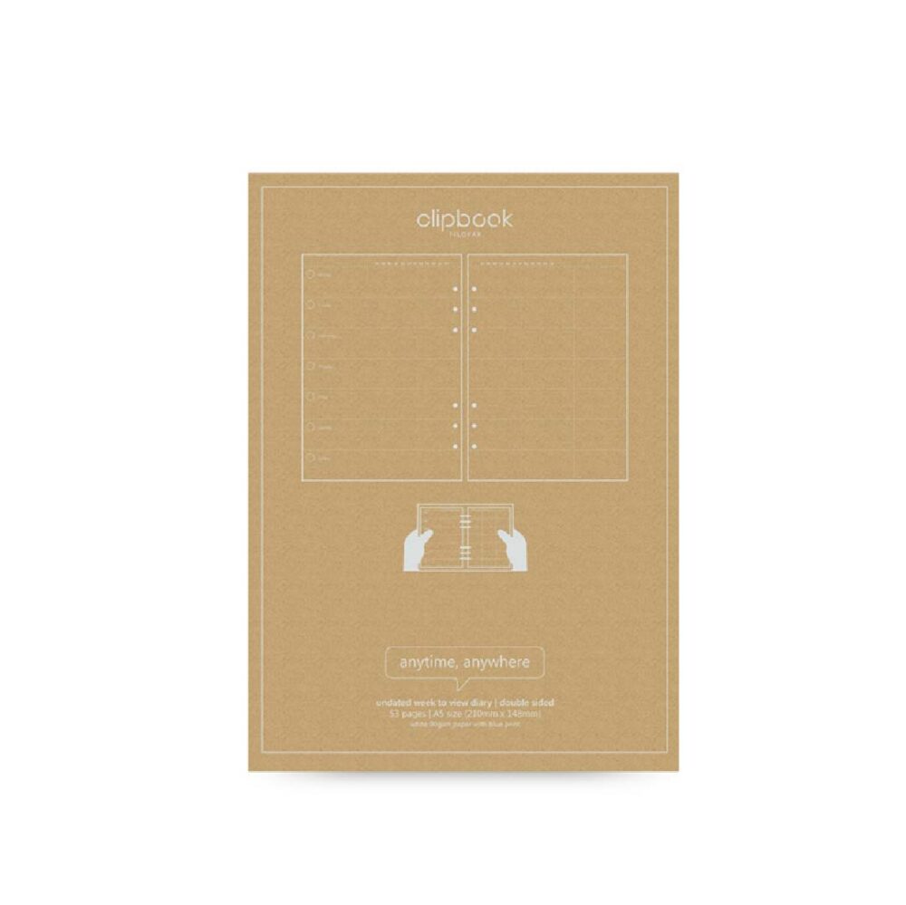 Filofax Diary A5 Clipbook Updated Diary - Beste