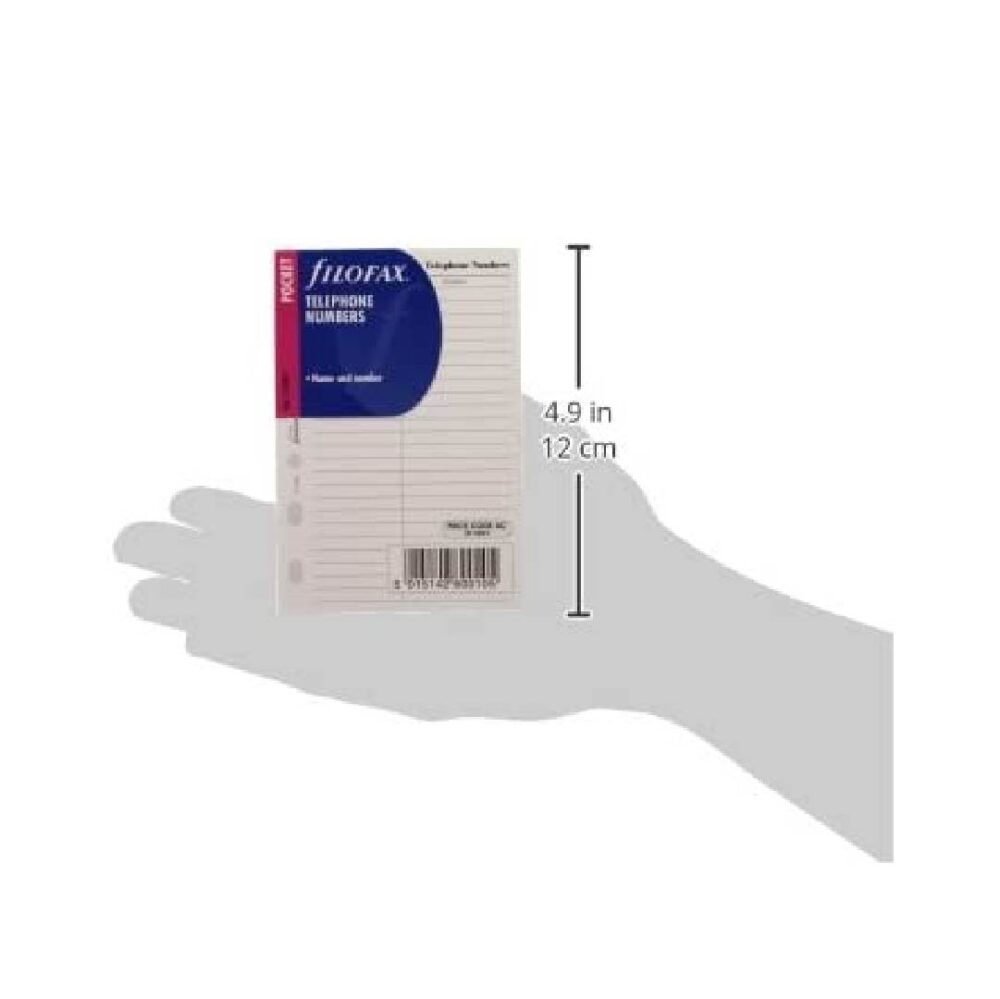 Filofax Refill Pocket Paper Name & Tel - Beste
