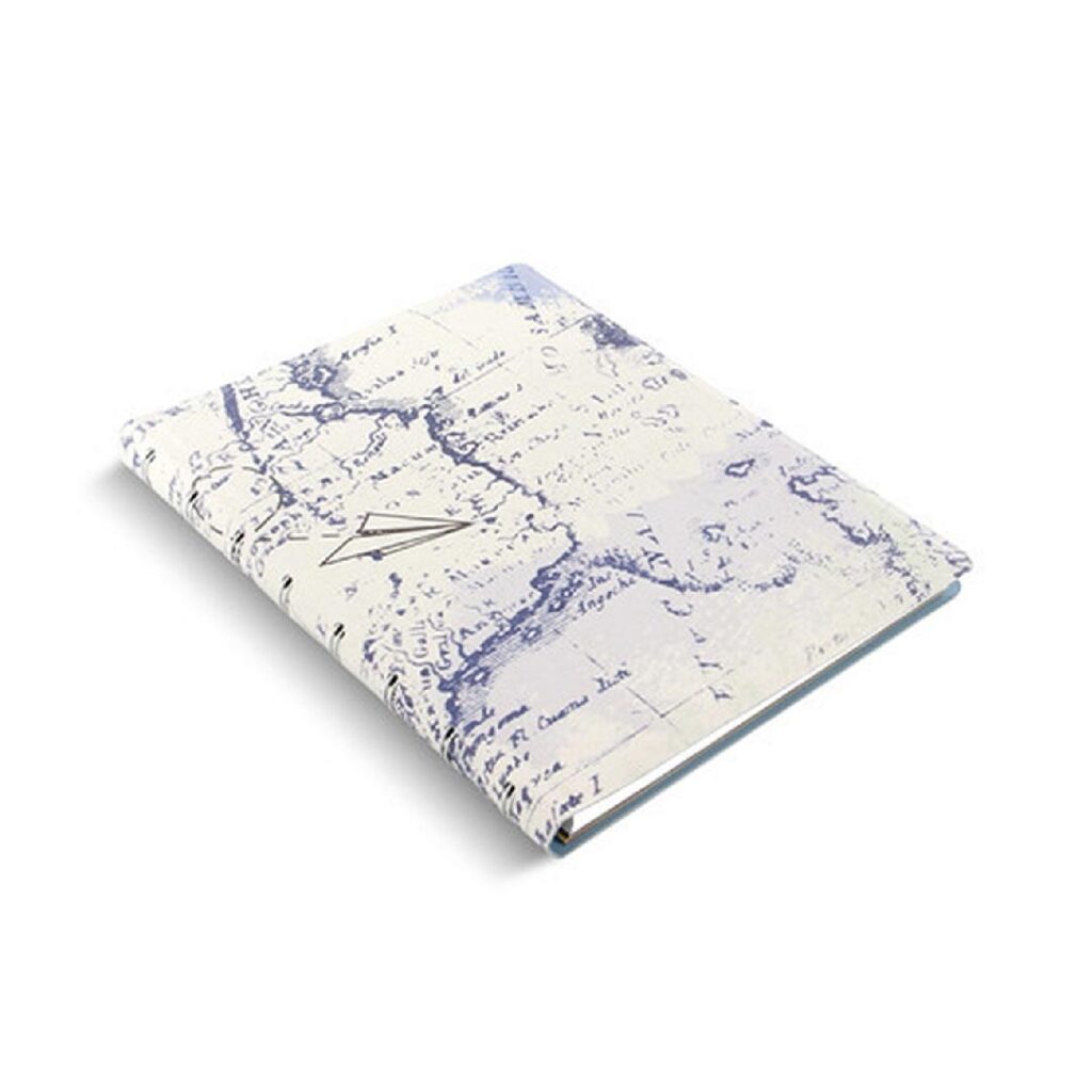 Filofax A5 Notebook Ruled Patterns Retro Map - Beste