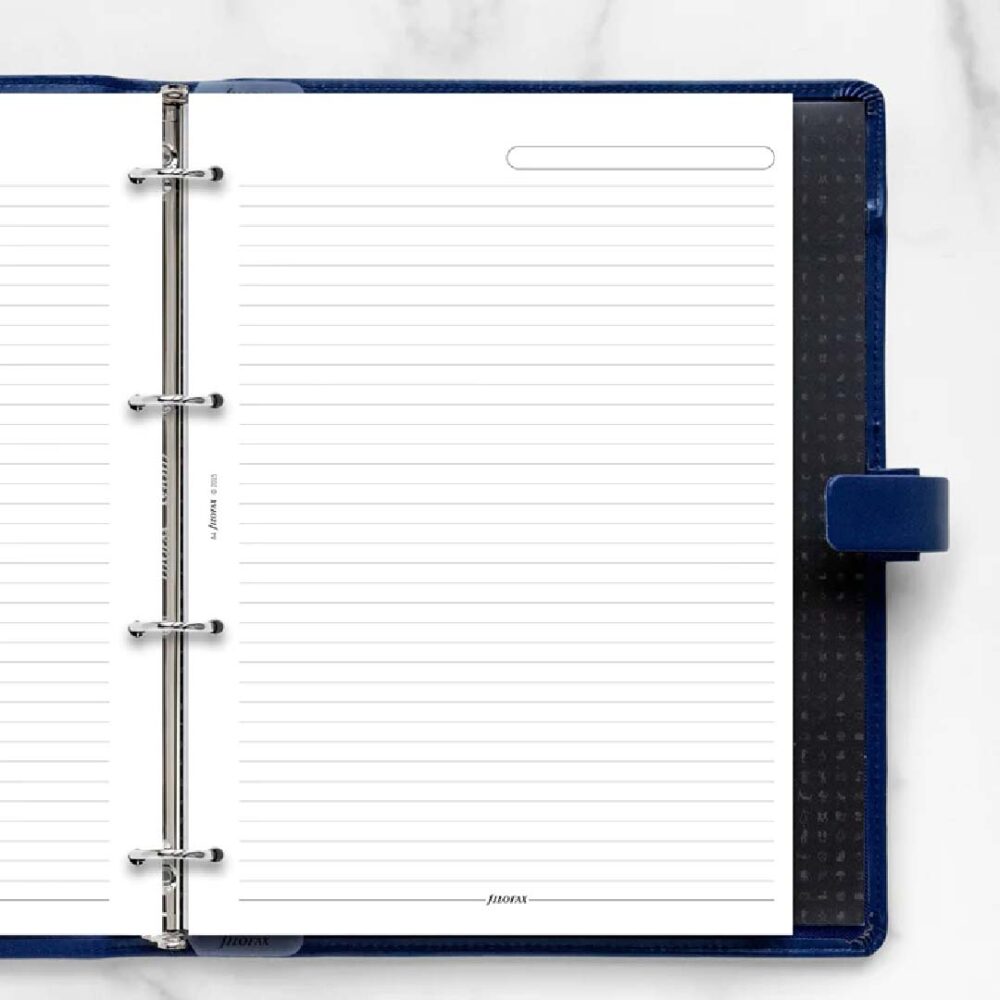 Filofax Refill A4 Paper Ruled White - Beste