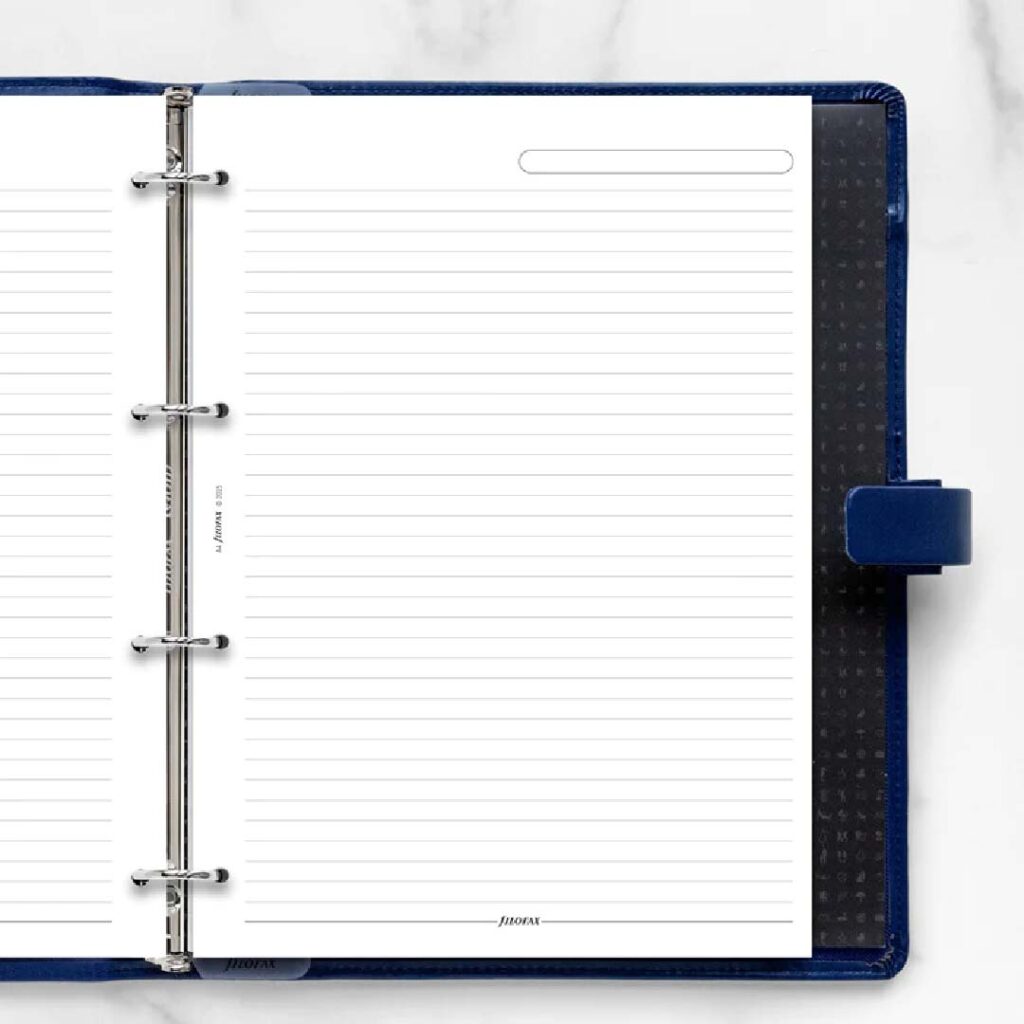 Filofax Refill A4 Paper Ruled White - Beste
