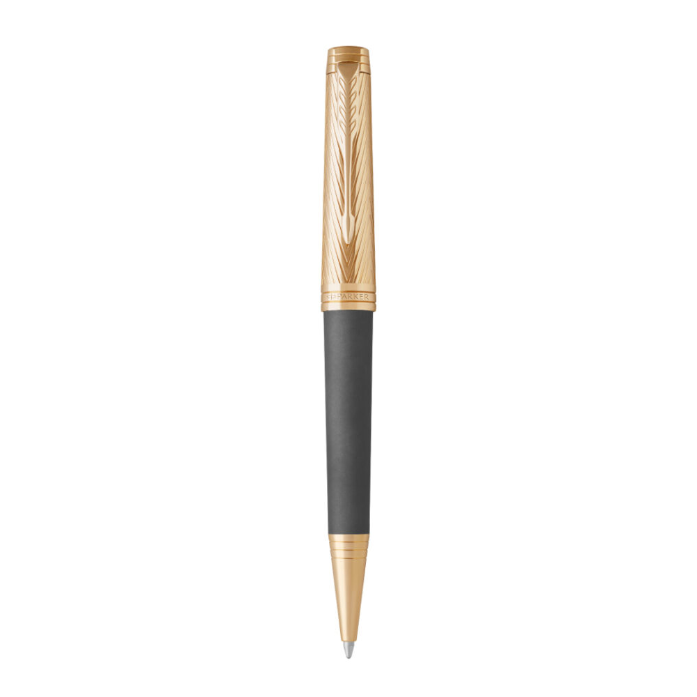 Parker Premier Custom Storm Grey BP | Ball Point Pen |Screw on Cap| - Beste