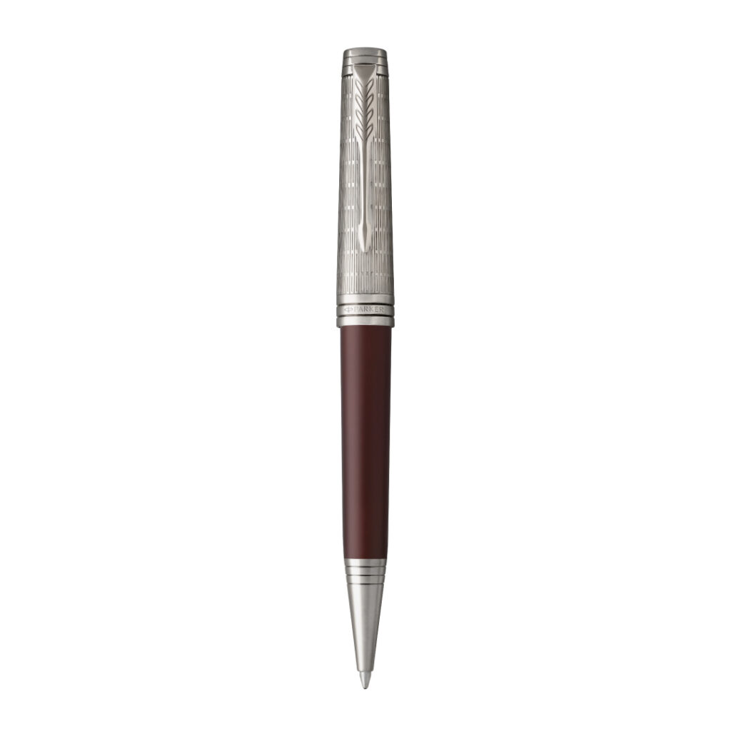 Parker Premier Custom Crimson Red BP | Ball Point Pen |Screw on Cap ...