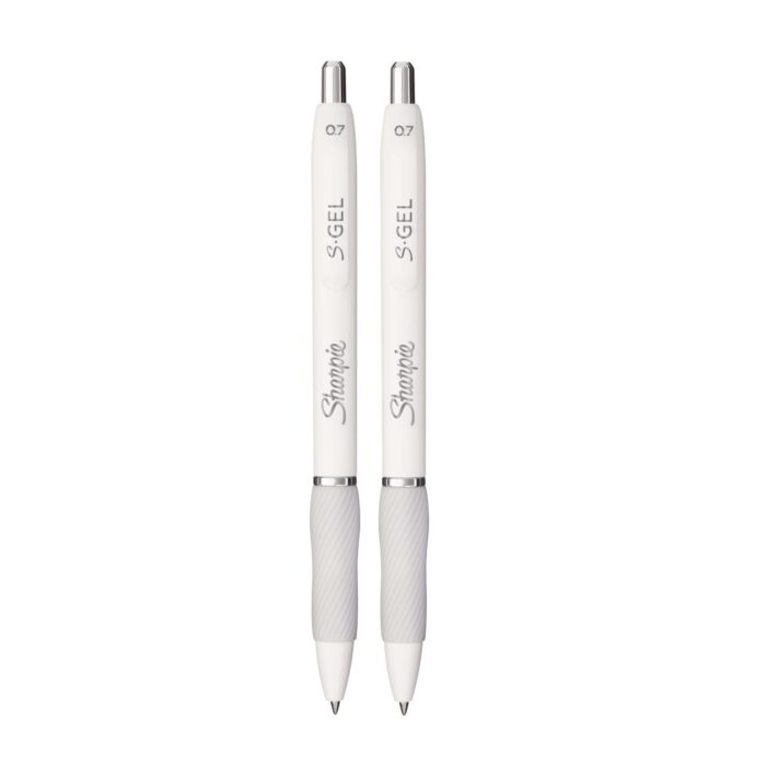 Sharpie S Gel Ball Pen 0.7mm 2s & Post-it Page Marker 5 Pads 15mm x ...
