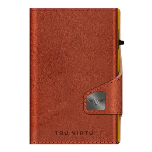 Tru Virtu Click & Slide Wallet – Florence Cognac/ Gold (Special Edition ...