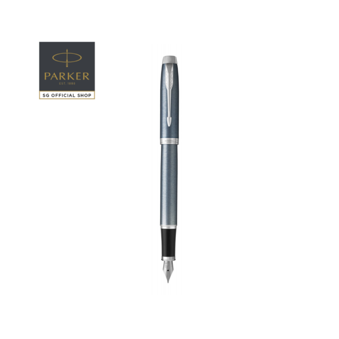 Parker IM Trans Blue Chrome Trim Fountain Pen | Medium | FP - Beste