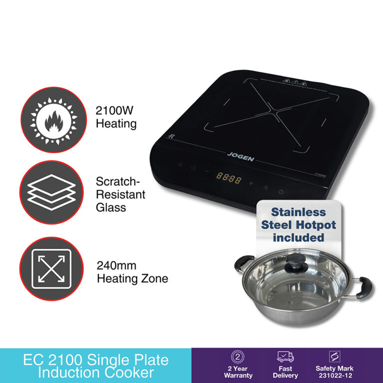 JOGEN EC2100 Induction Cooker with hotpot 2100w - Beste
