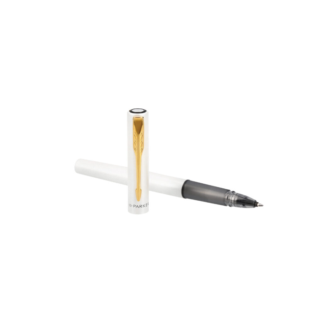 Parker Vector XL White GT RB Gold Trim | Rollerball | Signature Pen ...